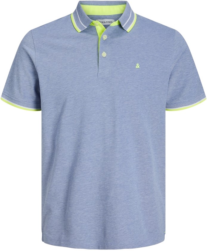 Polos en tallas grande Jack & Jones PAULOS Short Sleeve Polo Light Blue ...